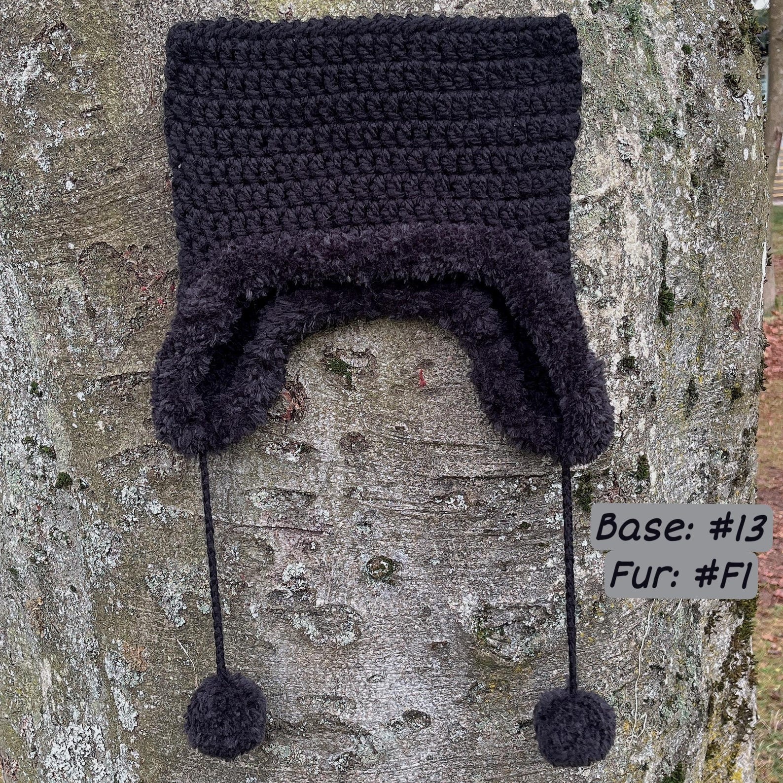 Cute Kitty Ear Flap Crochet Trapper Toques W Faux Fur + Pompoms - Etsy