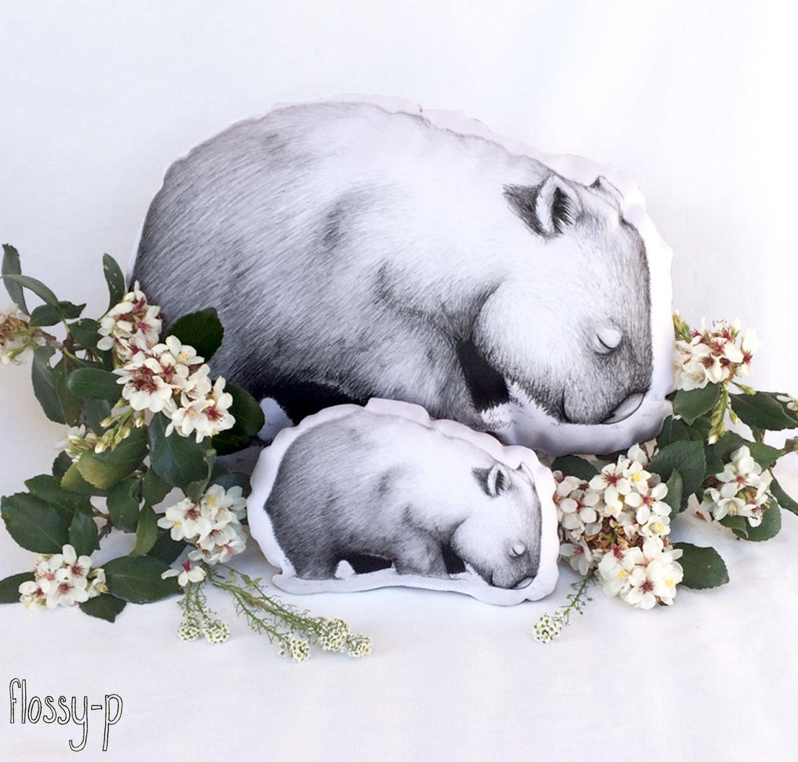 Wombat Stuffie Baby Size. Softie Plush Soft Toy Australian | Etsy