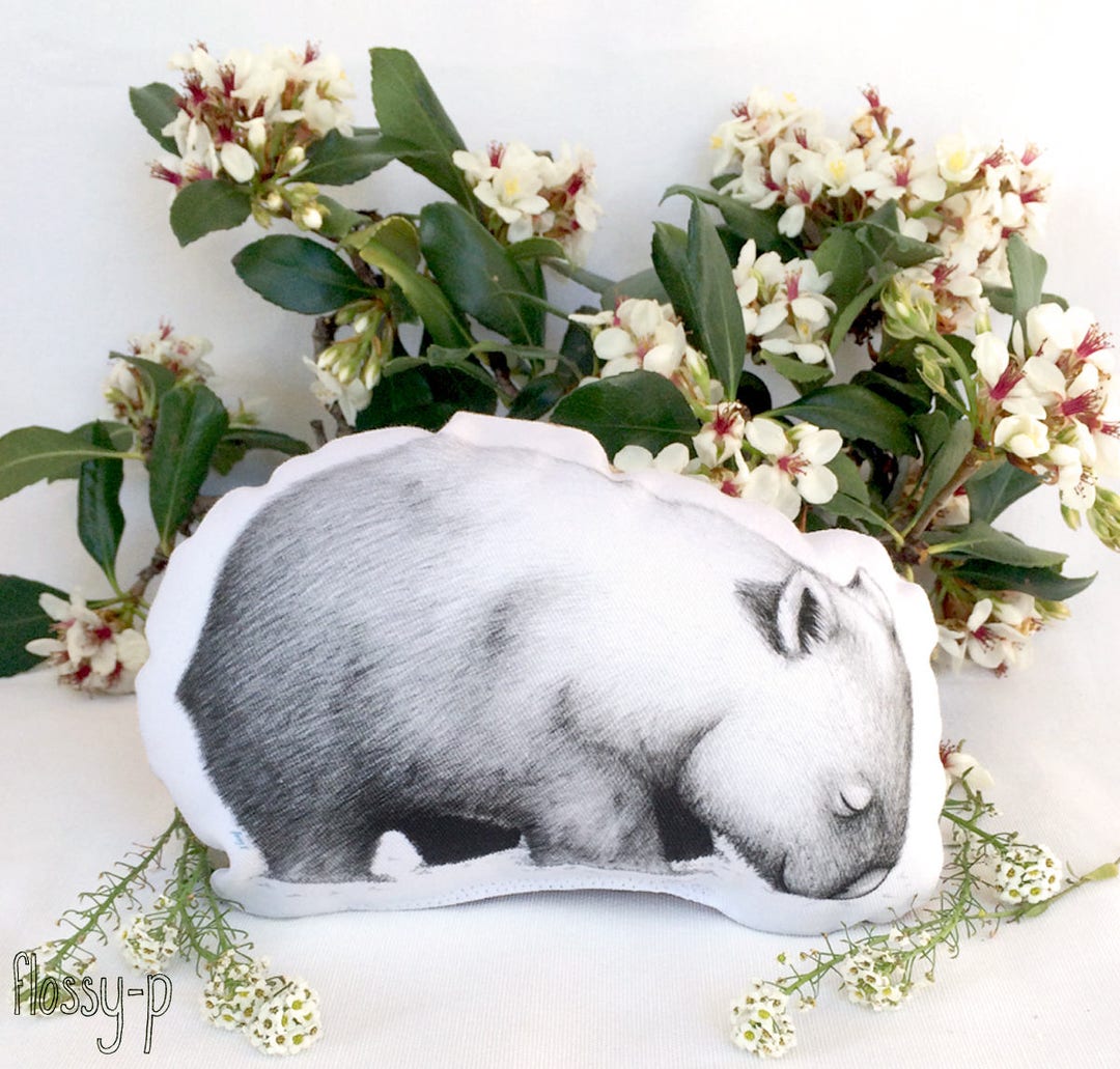 Wombat Stuffie, Baby Size. Softie, Plush, Soft Toy, Australian Animal ...