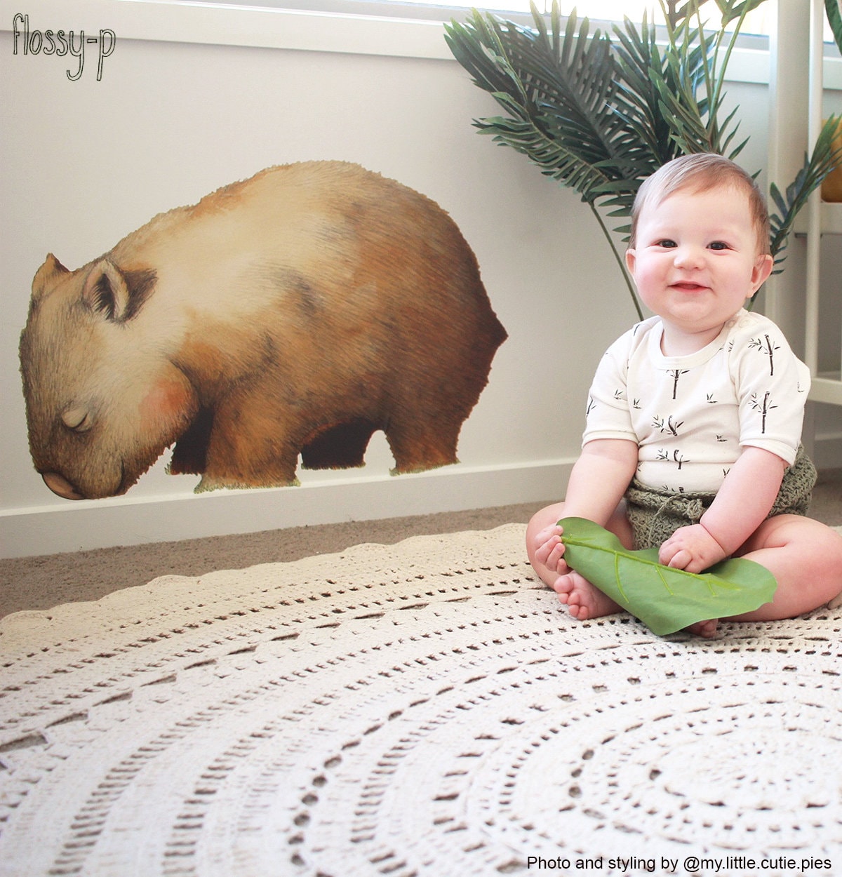 Life Size Wombat Wall Decal Fabric Wall Sticker Facing Left. - Etsy ...