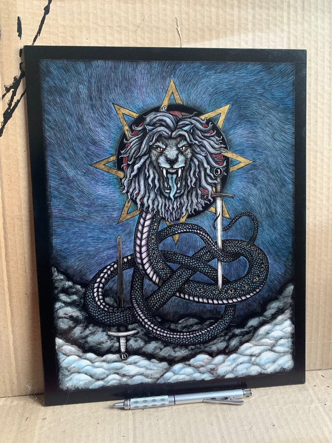 Chaos Embodied *original One-of-a-kind Traditional Physical Art Piece ...