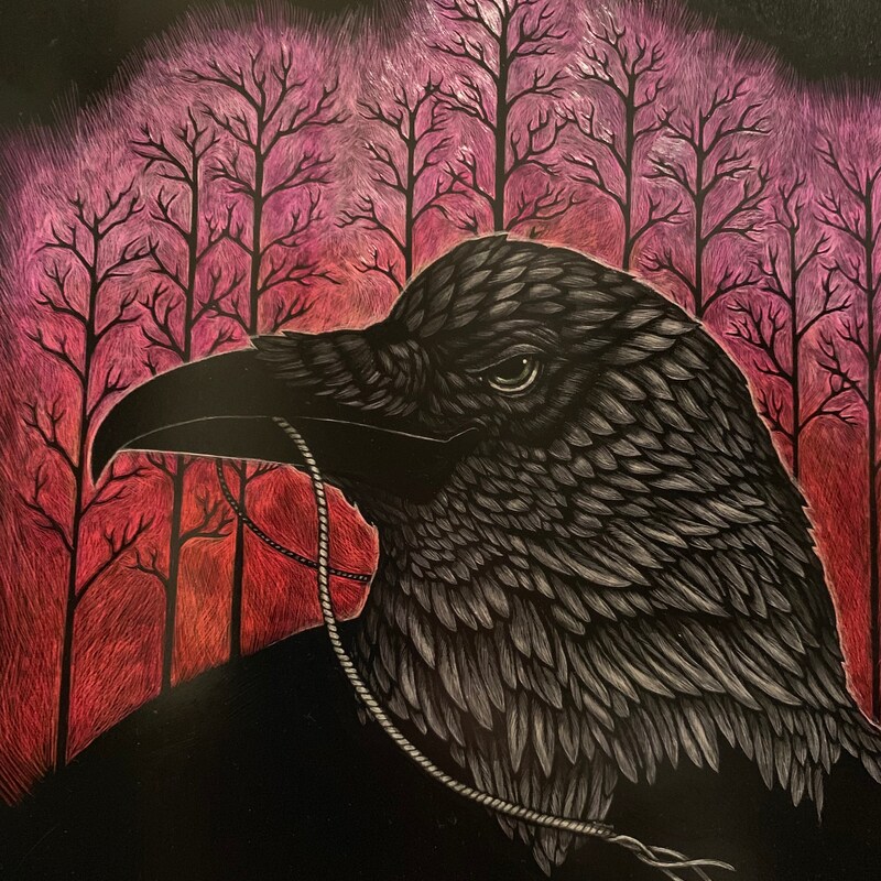 Scratchboard Art - Etsy