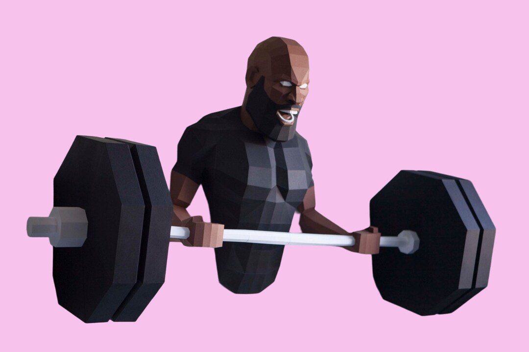 Arm With Curl Biceps Papercraft DIY Paper Sculpture Paper Model Pattern ...