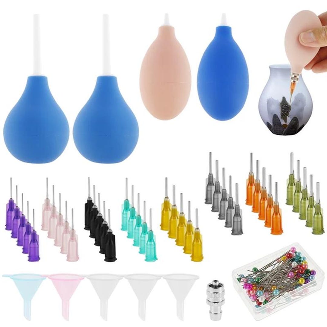 Pottery Precision Applicator Set With Plastic Steel Needle Funnel ...