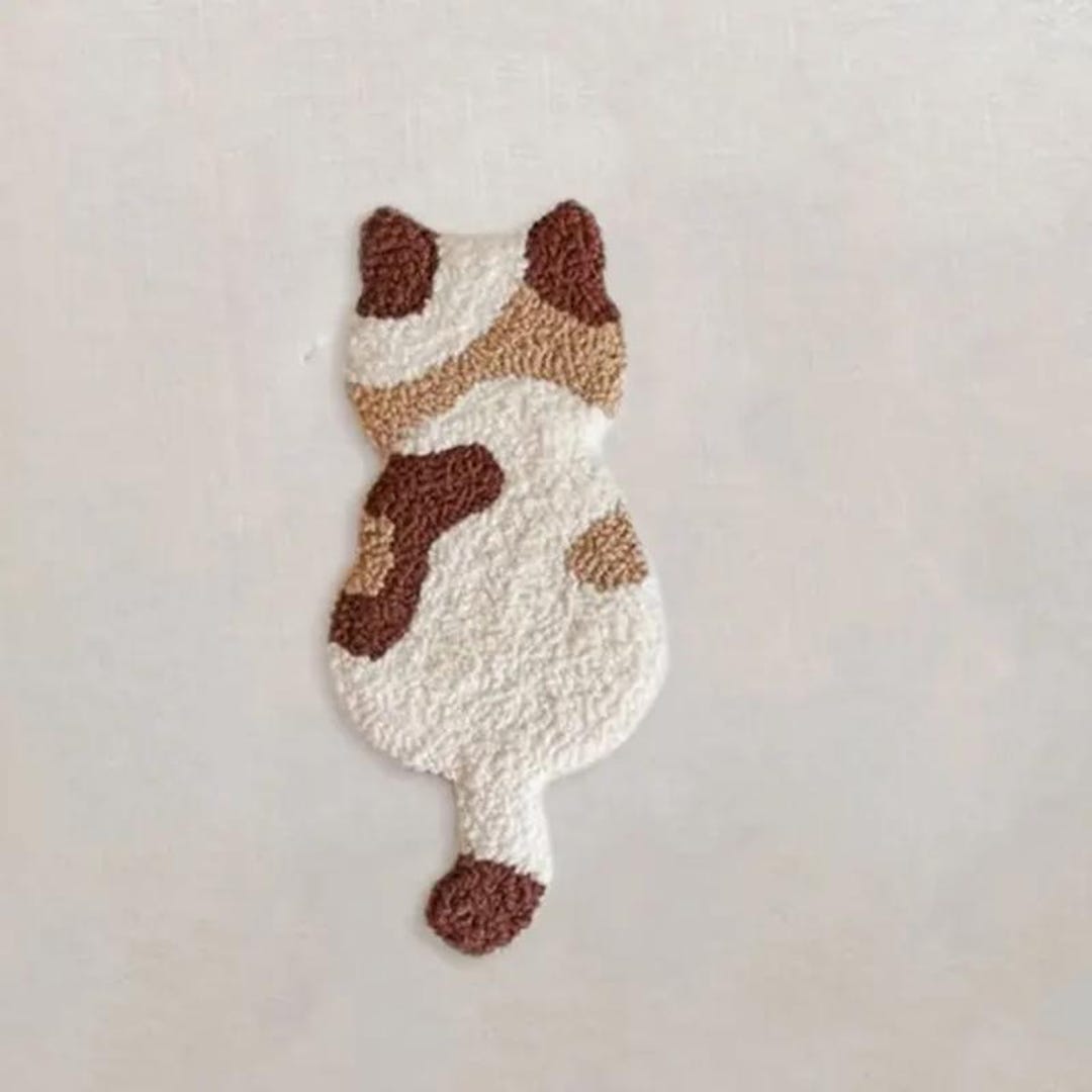 DIY Needlework Wool Poke Embroidery Kit Yarn Coaster Punch Needle ...