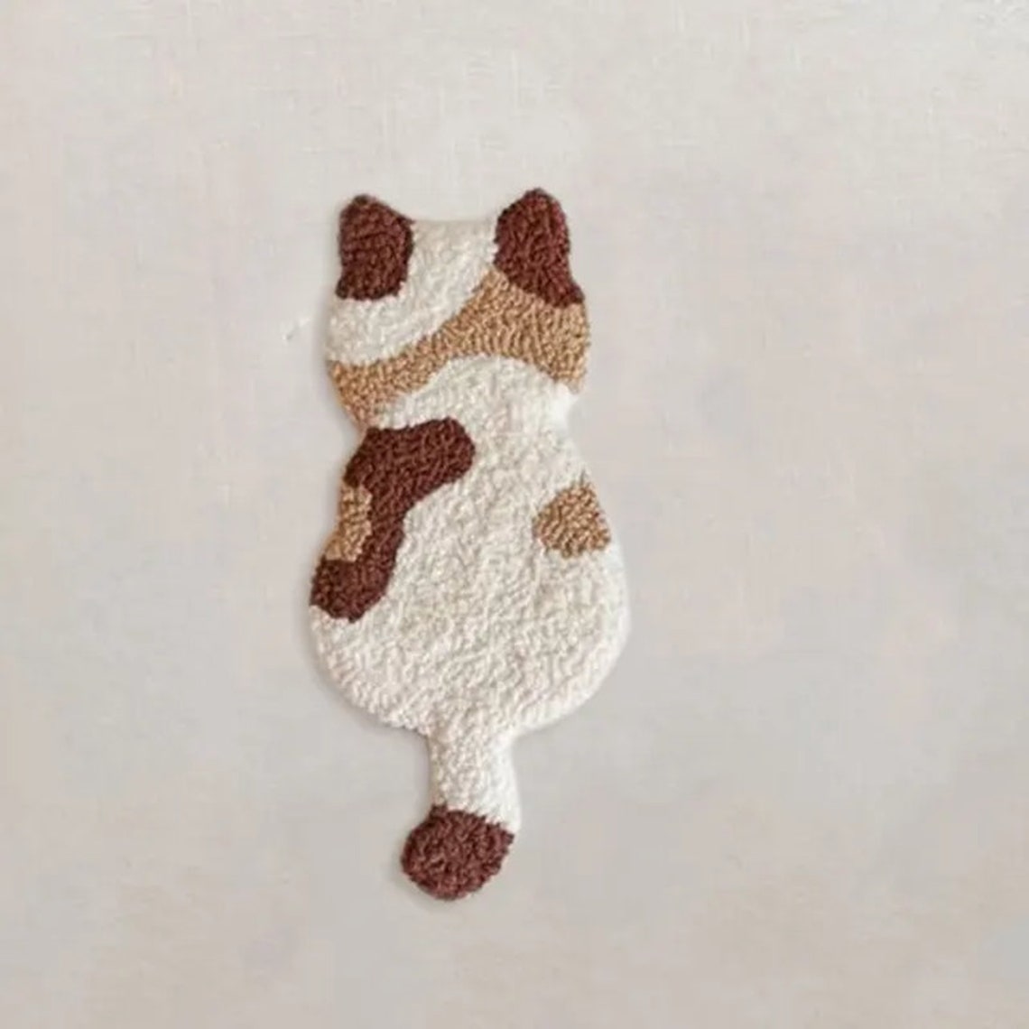 DIY Needlework Wool Poke Embroidery Kit Yarn Coaster Punch Needle ...