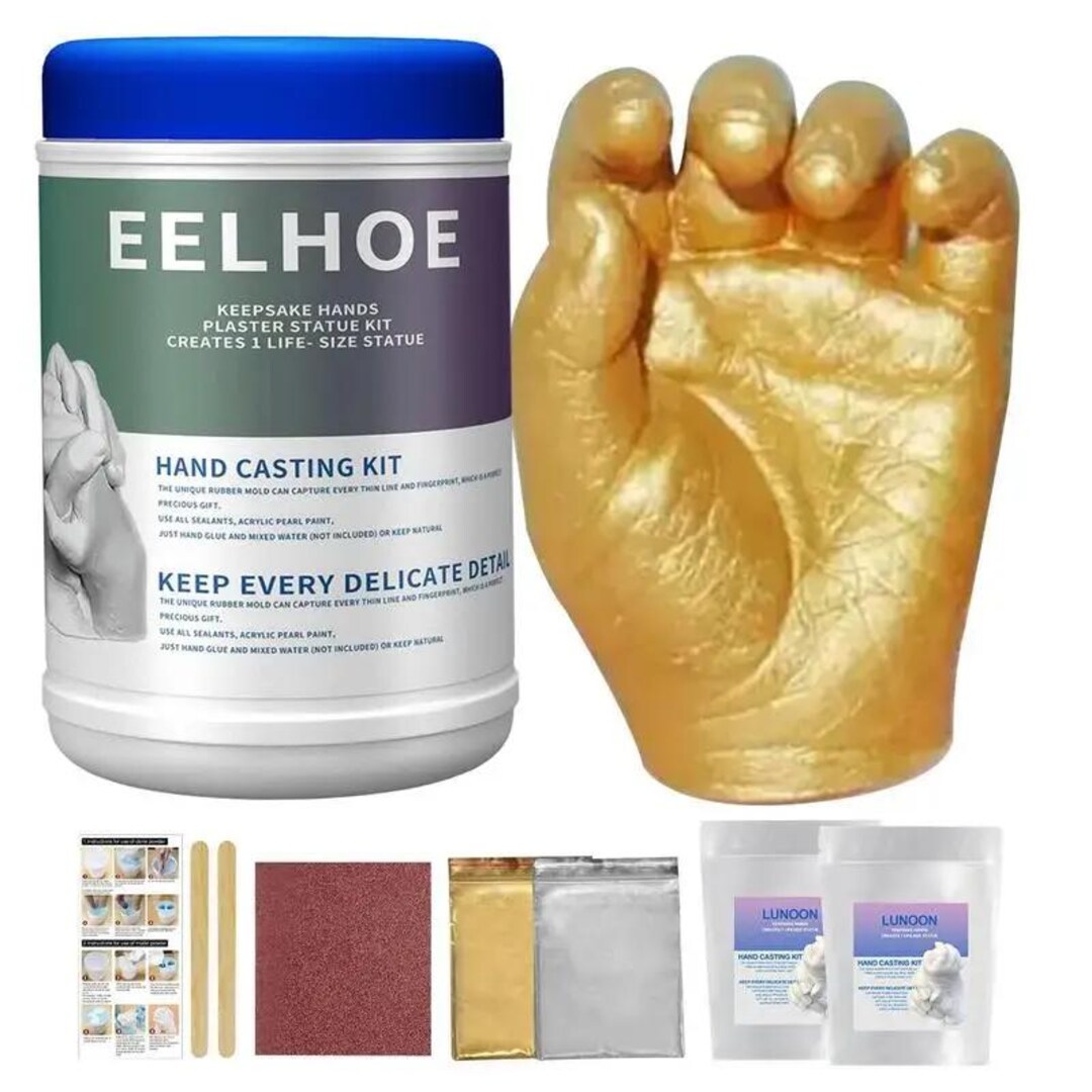Family Hand Casting Kit Couples Hand Moulding Kit for Holiday ...