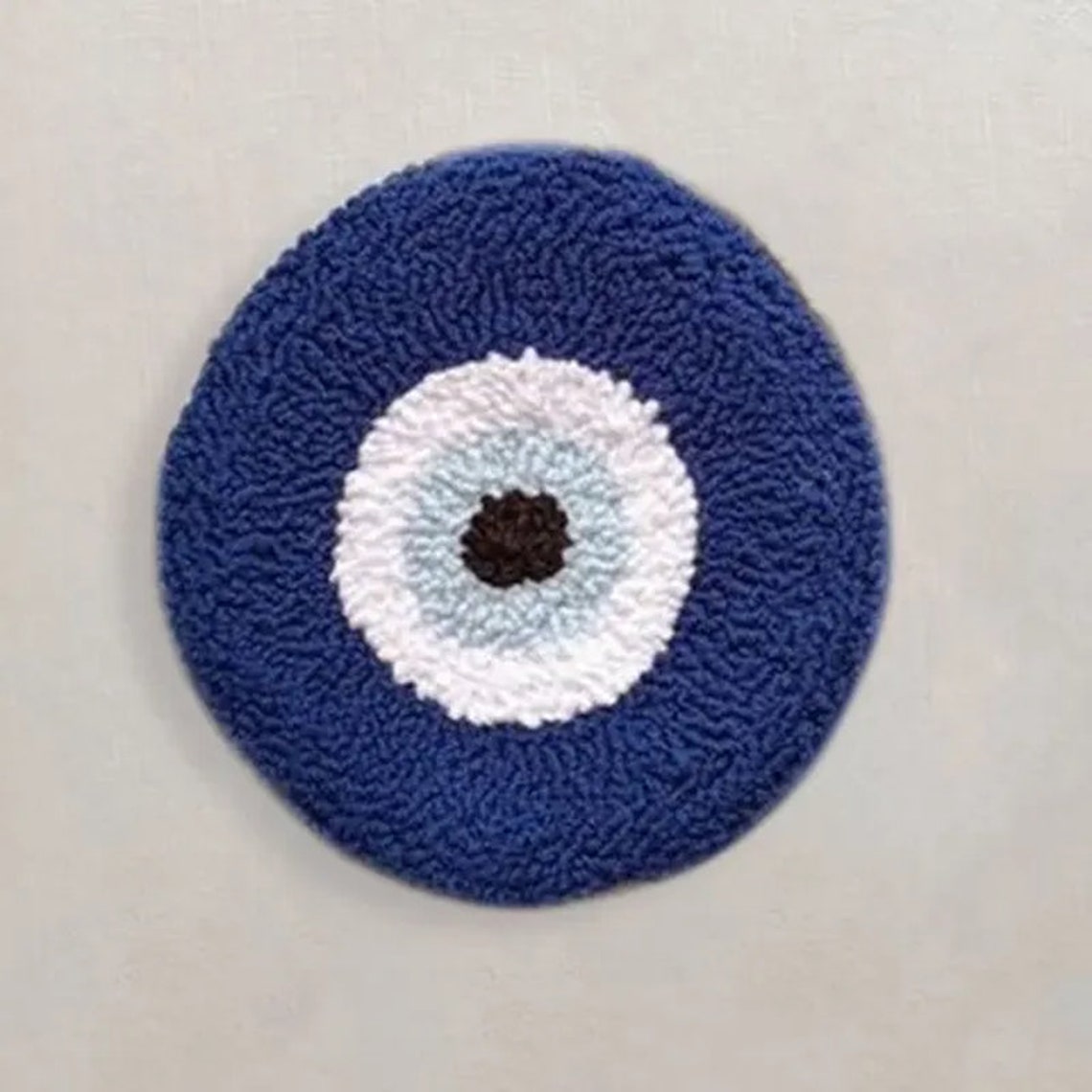 DIY Needlework Wool Poke Embroidery Kit Yarn Coaster Punch Needle ...