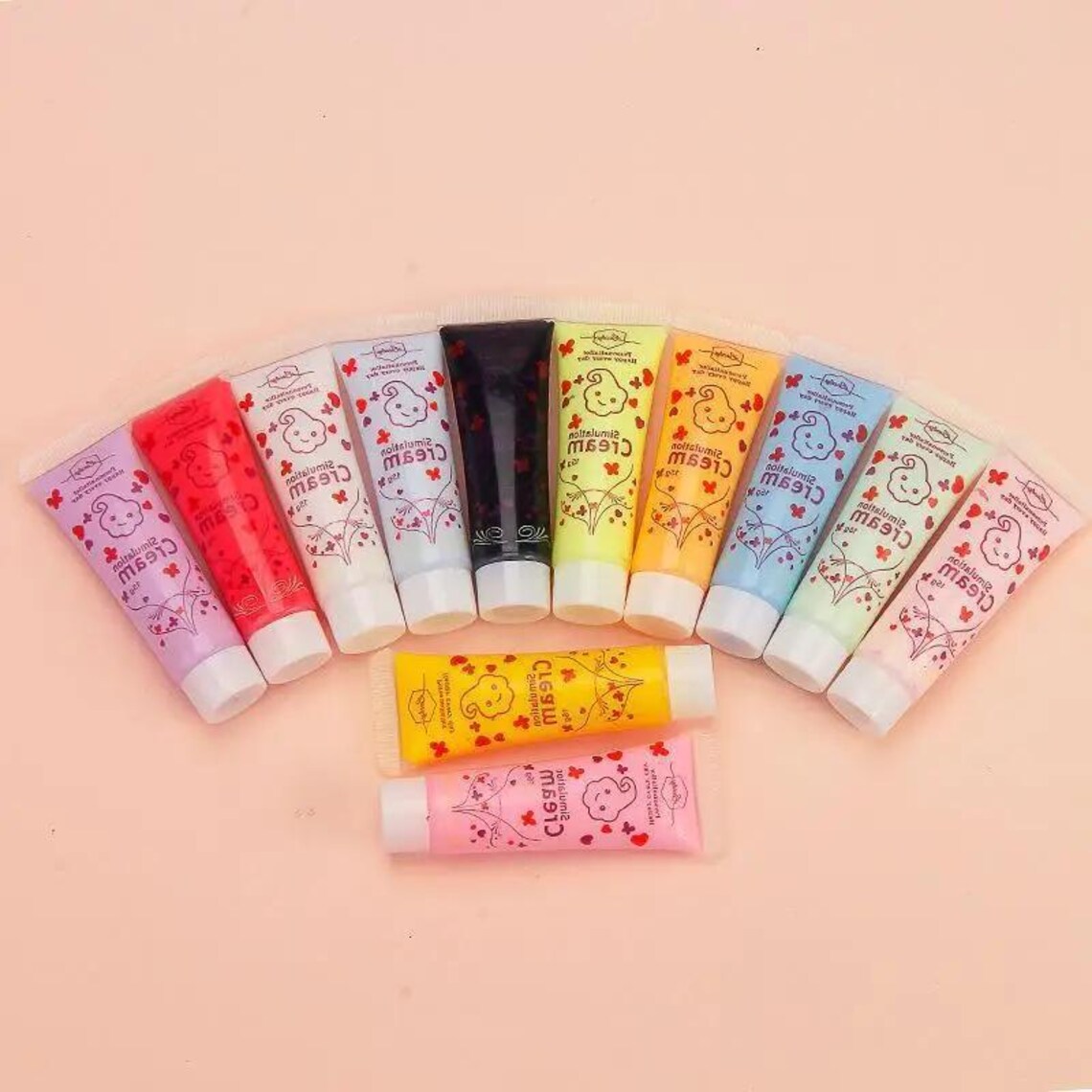 12 Colors 15ML Simulation Cream Glue Set Handmade Creative Diy Mobile ...