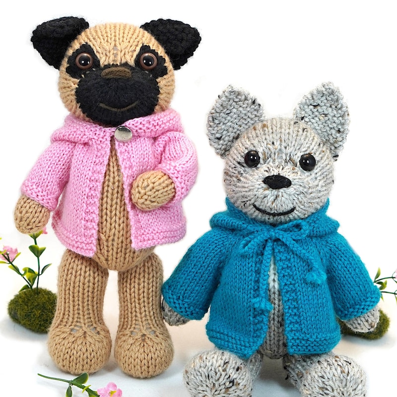 Bulldog Knitting Pattern - Etsy