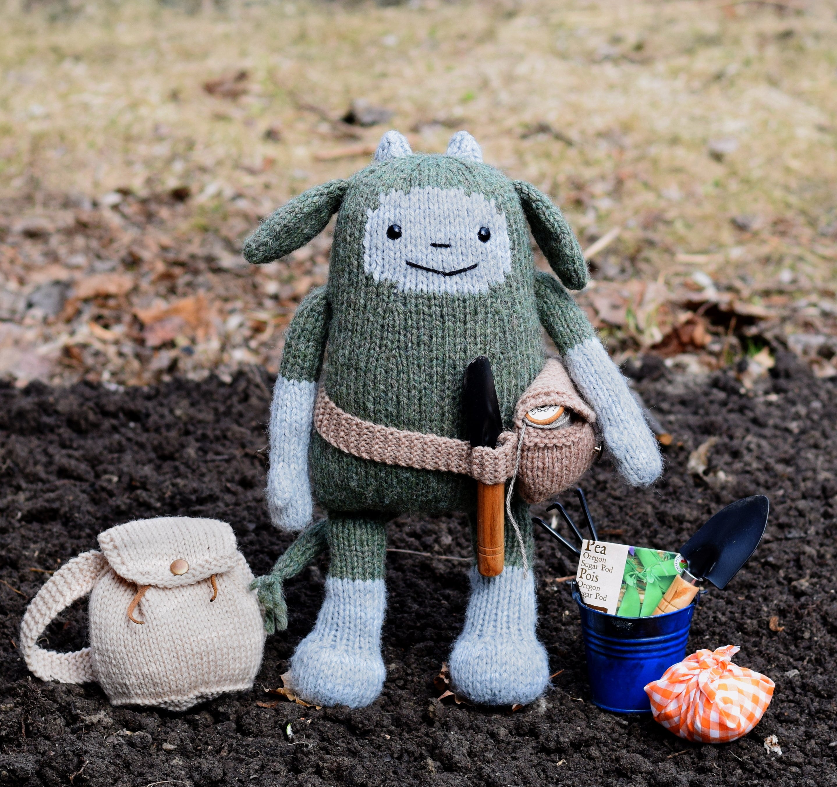 Trusty Troll With Rucksack and Toolbelt Knitting Pattern - Etsy