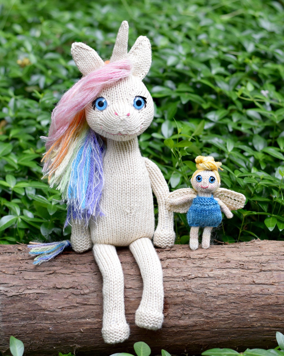Unicorn and Fairy Knitting Pattern - Etsy