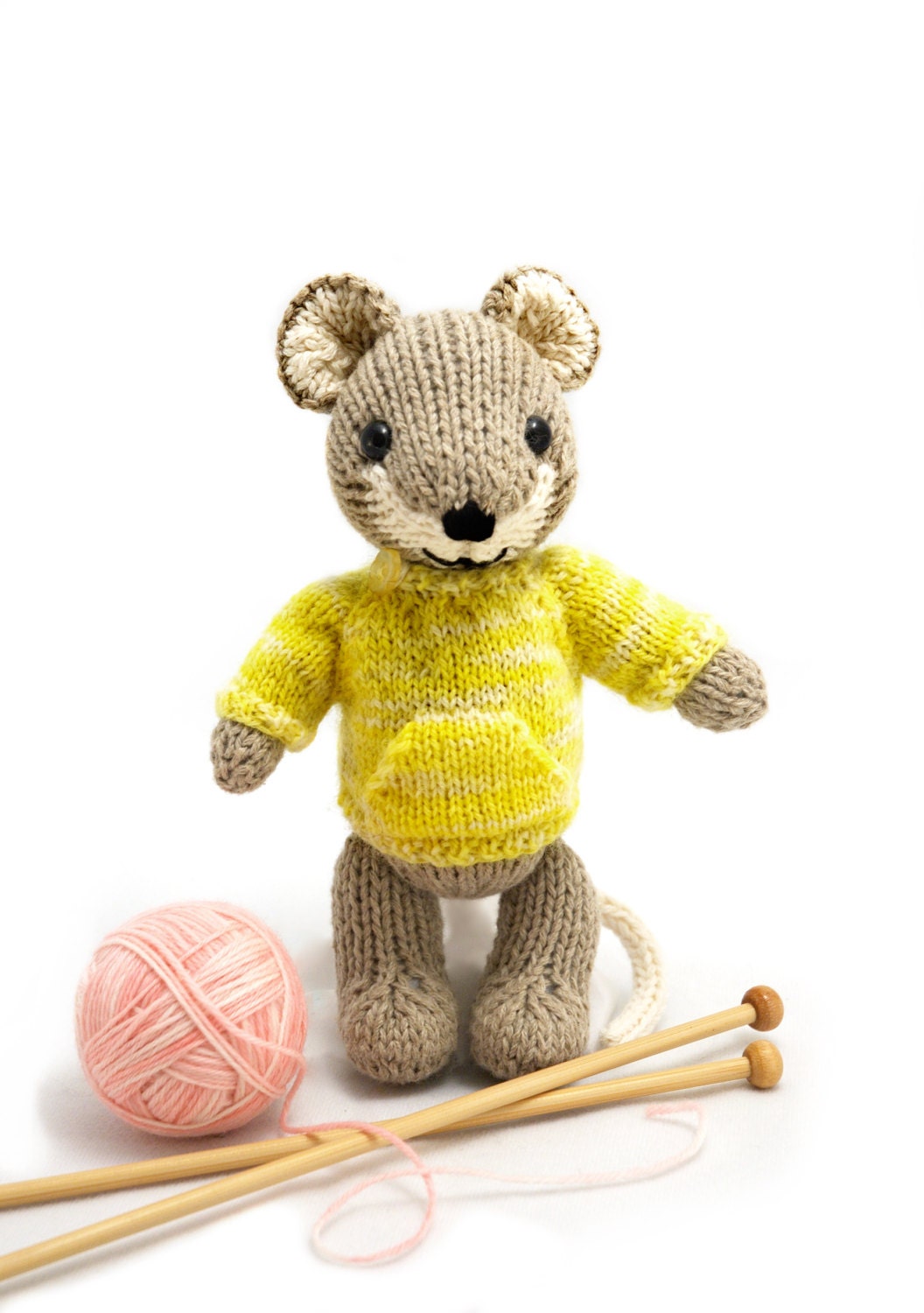 Mouse With Pullover Knitting Pattern - Etsy Canada
