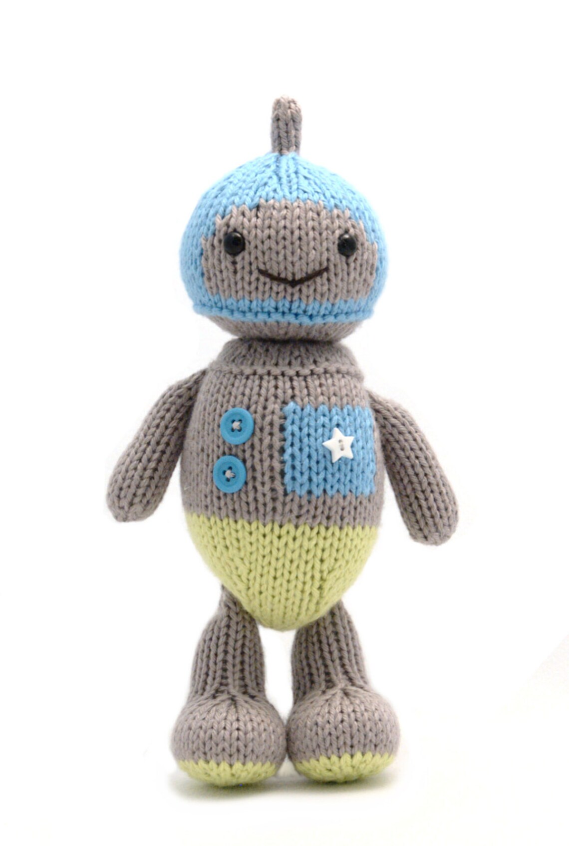Spacebot Knitting Pattern With Rocket Pack and Kittybot - Etsy