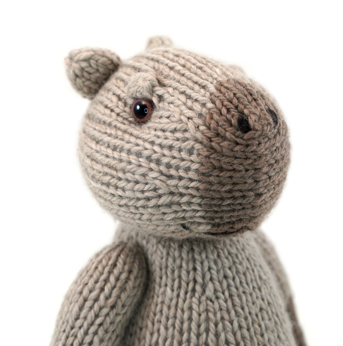 Happy Capybara Knitting Pattern PDF File - Etsy
