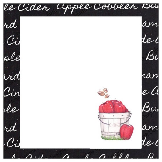 Basket Full of Apples Sticky Notes Pad to Do List Sticker | Etsy