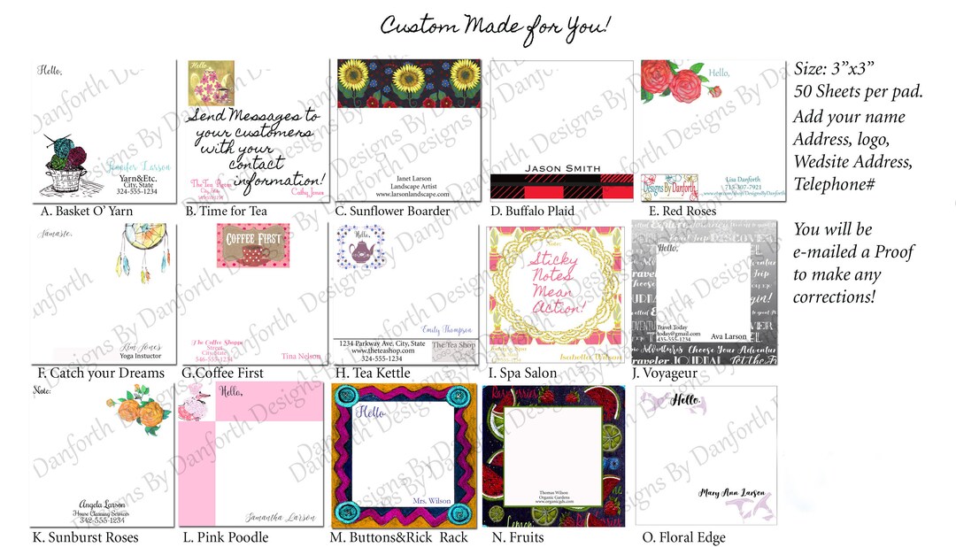 Sticky Notes Advertisement Signs Post It Notes Professional Customized ...