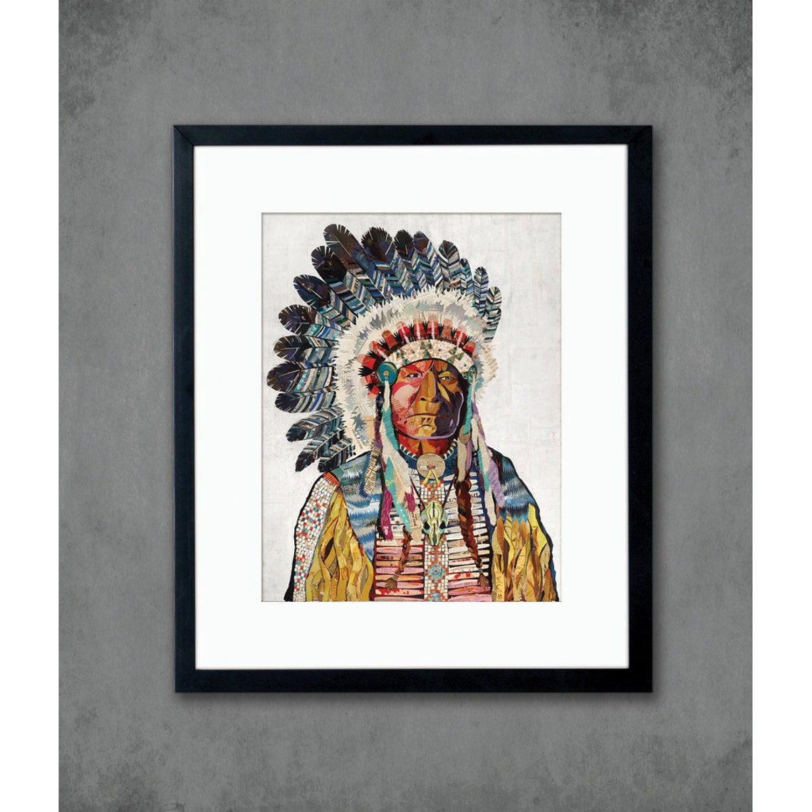 American Heritage Chief Limited Edition Paper Print - Etsy