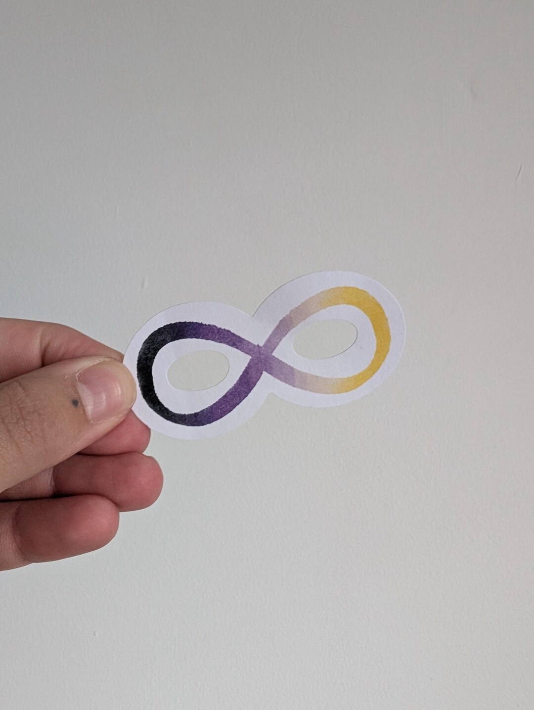 Infinity Symbol Sticker (non Binary Pride Colours) | Autism, Autism ...