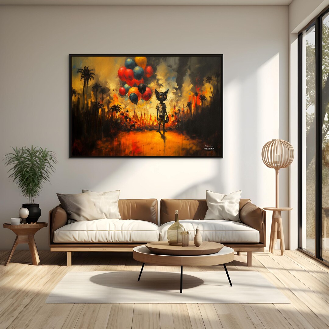 Canvas "lose to Win" | Original Art | Unique Home Décor | Printed With ...
