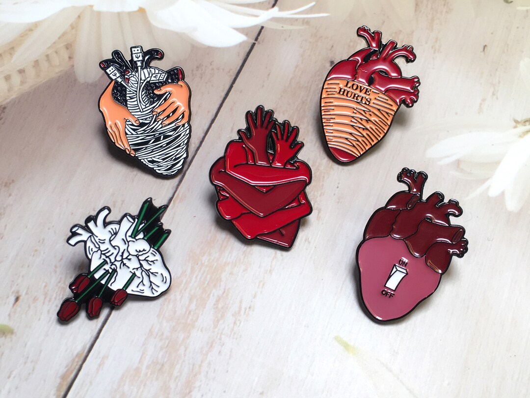 Heart Organ Anatomy Enamel Pin Medical Science Badge Pin Lapel Pin ...