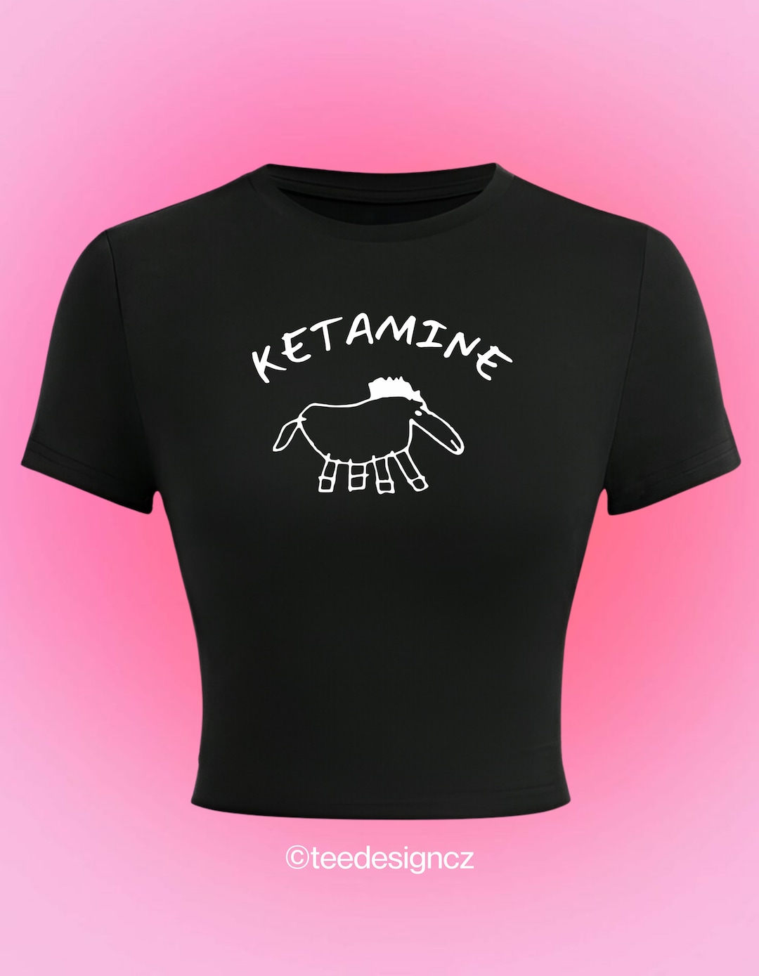 Ketamine Horse Funny Baby Tee Ketamine Crop Top Ketamine Horse Child ...