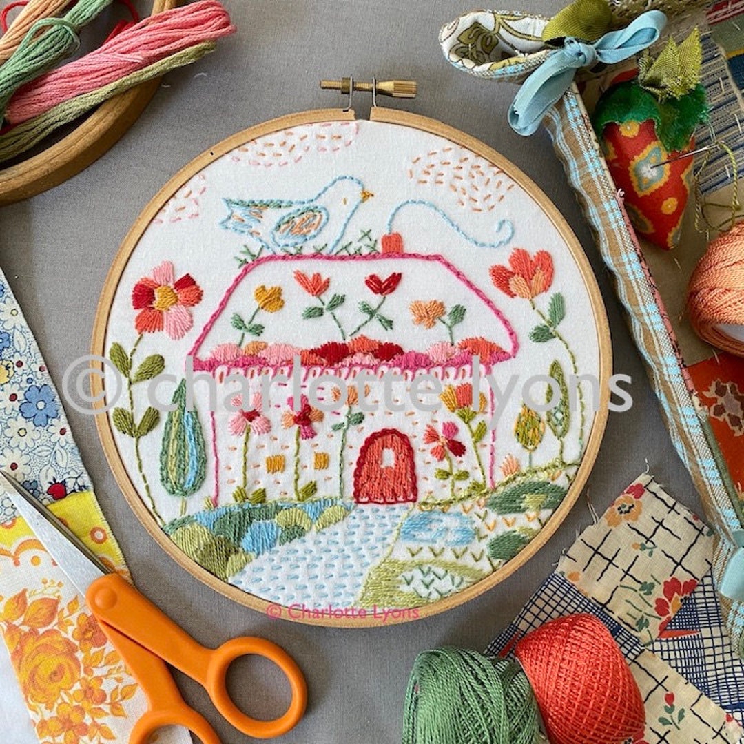 Cozy Cottage Sampler to Stitch and Embroider - Etsy