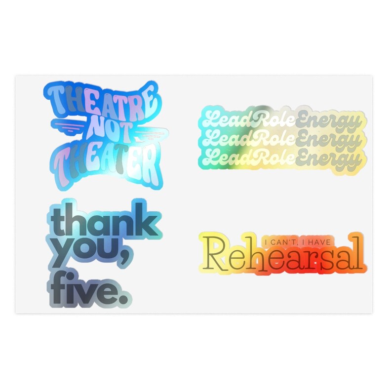 Musical Theater Vinyl Stickers Musical Theater Gift Theatre - Etsy