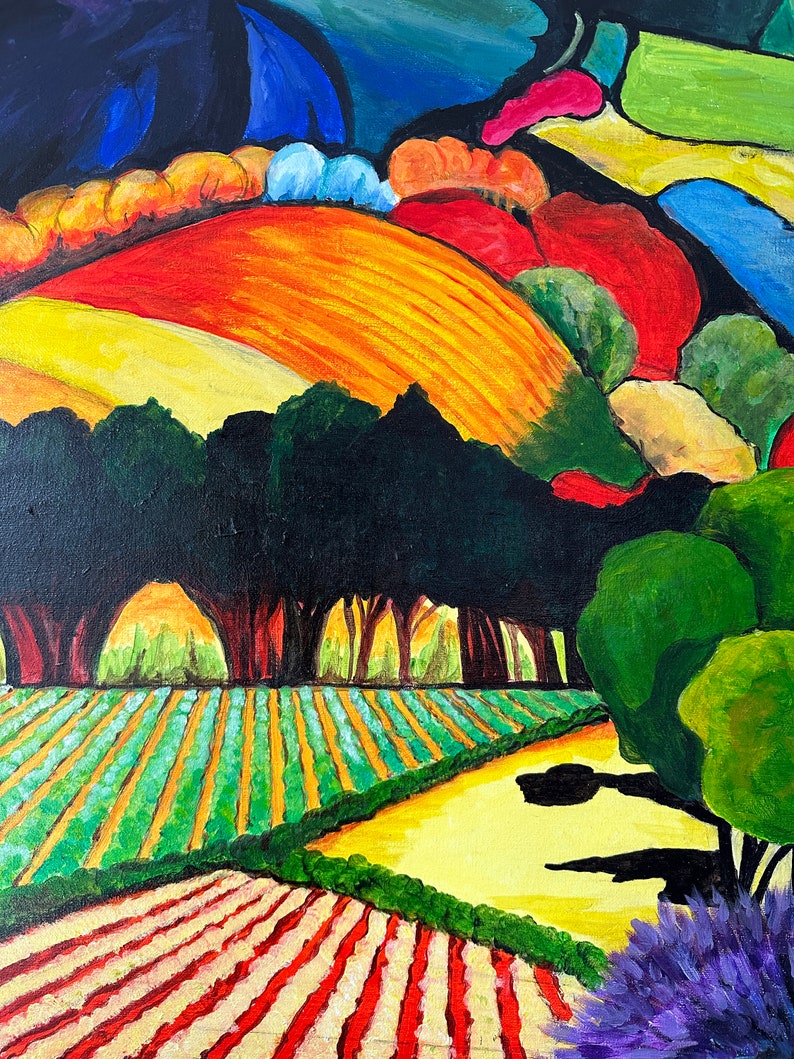 Colourful Landscape - Etsy