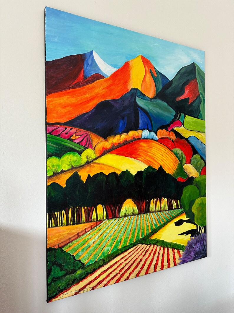 Colourful Landscape - Etsy