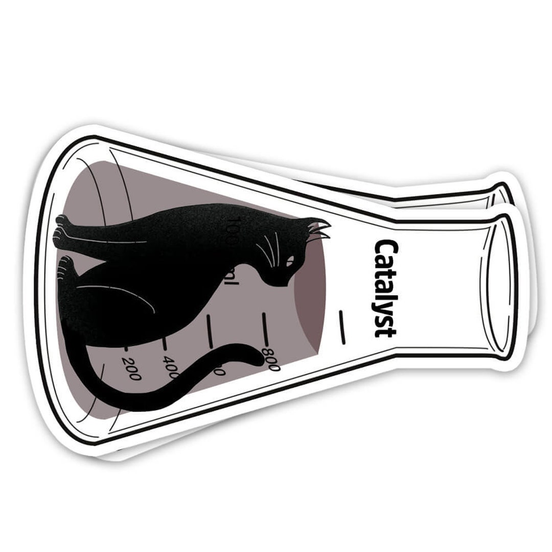 Science Cat Stickers, Chemistry Kitties, Lab Tech, Biology Sticker ...