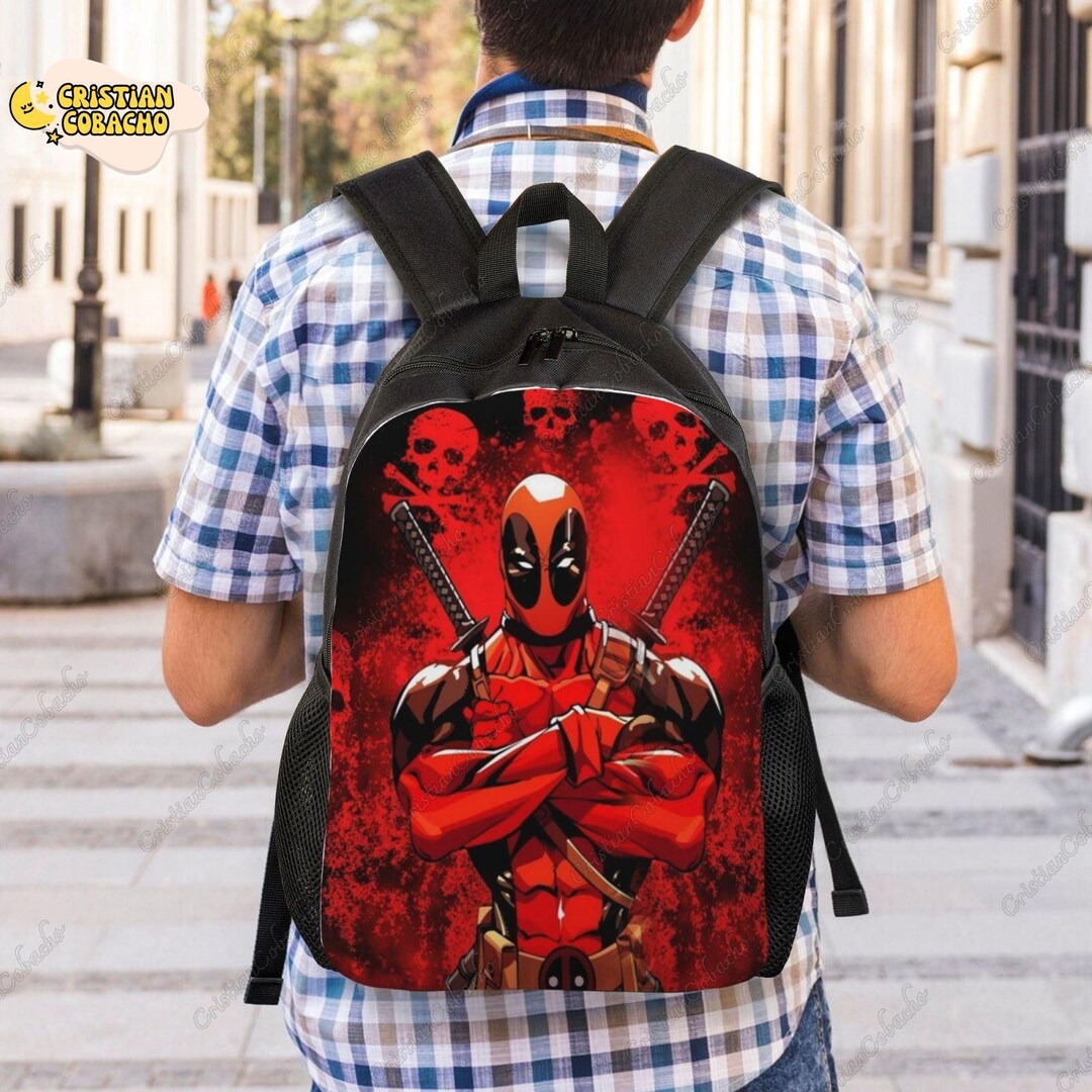 Deadpool Backpacks, Wade Wilson Student Backpack, Back to School ...