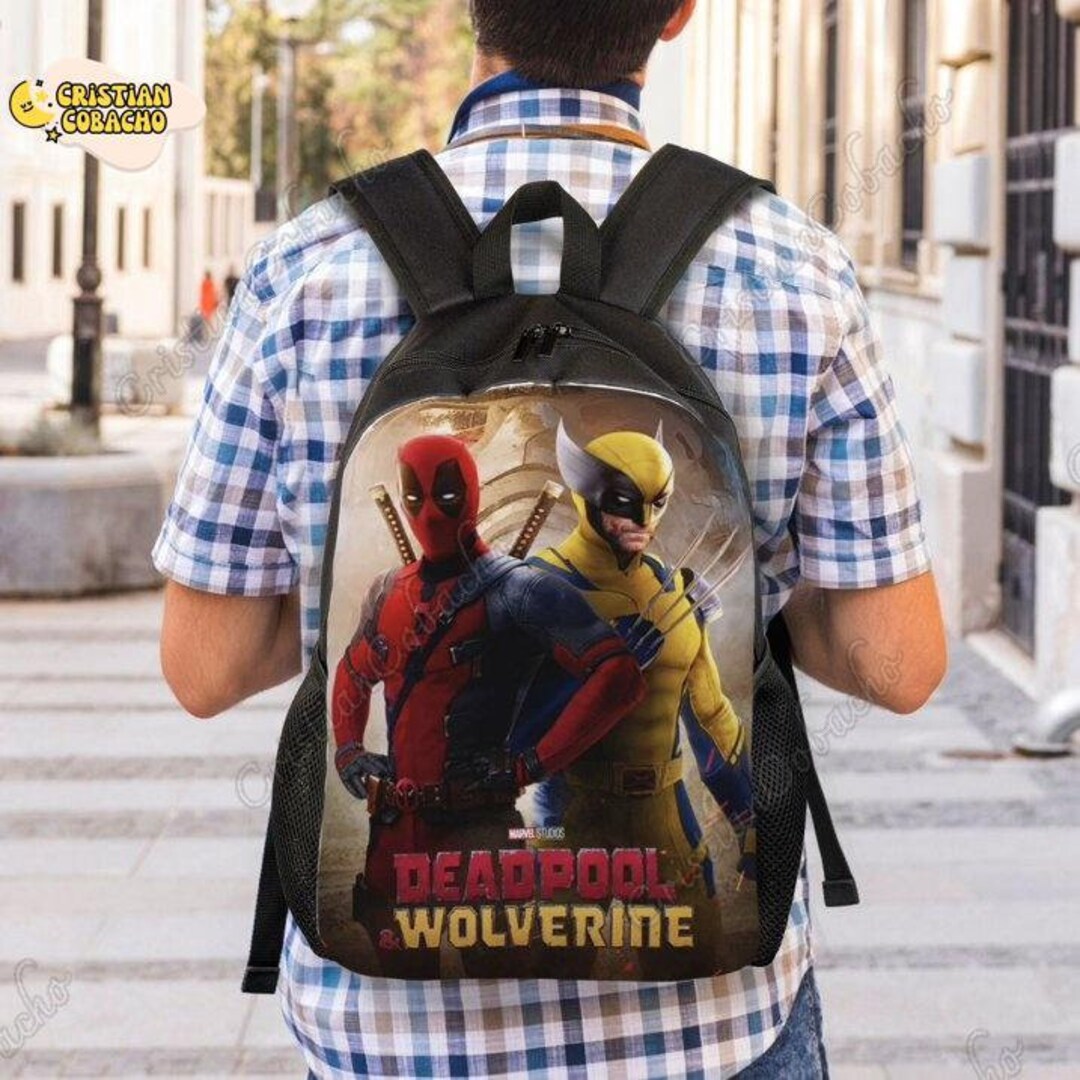 Deadpool & Wolverine Kid Backpack, Disney Marvel Fan Gift, Superhero ...