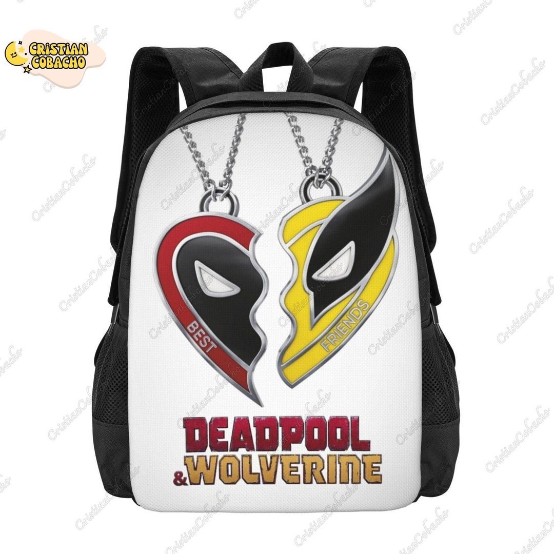 Costume Deadpool & Wolverine Backpack, Deadpool Marvel Student Backpack ...