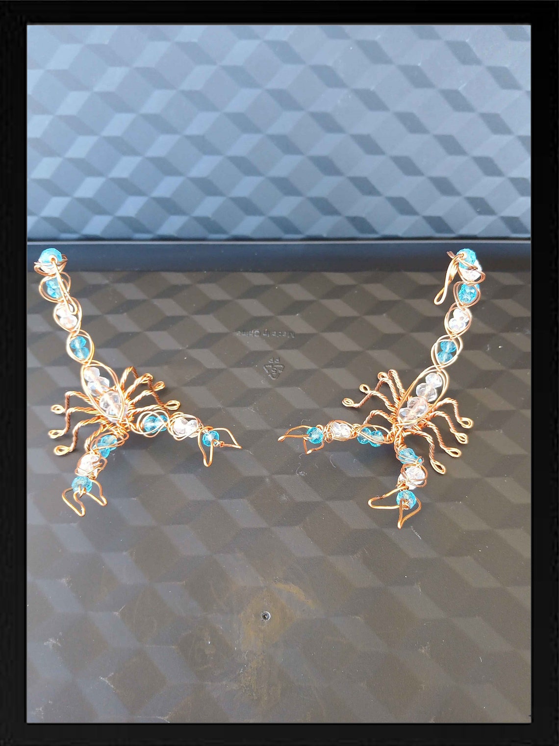 Copper Wire Scorpion / Handmade Copper Art / Crystal Beads / Zodiac ...