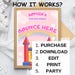 Editable Bluey Girl Party Signs Bundle,blue Dog Birthday Signs Bundle ...
