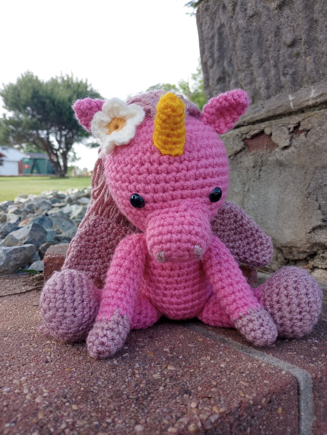 Moira the Pegacorn Handmade Amigurumi Stuffed Animal Toy or Decoration ...