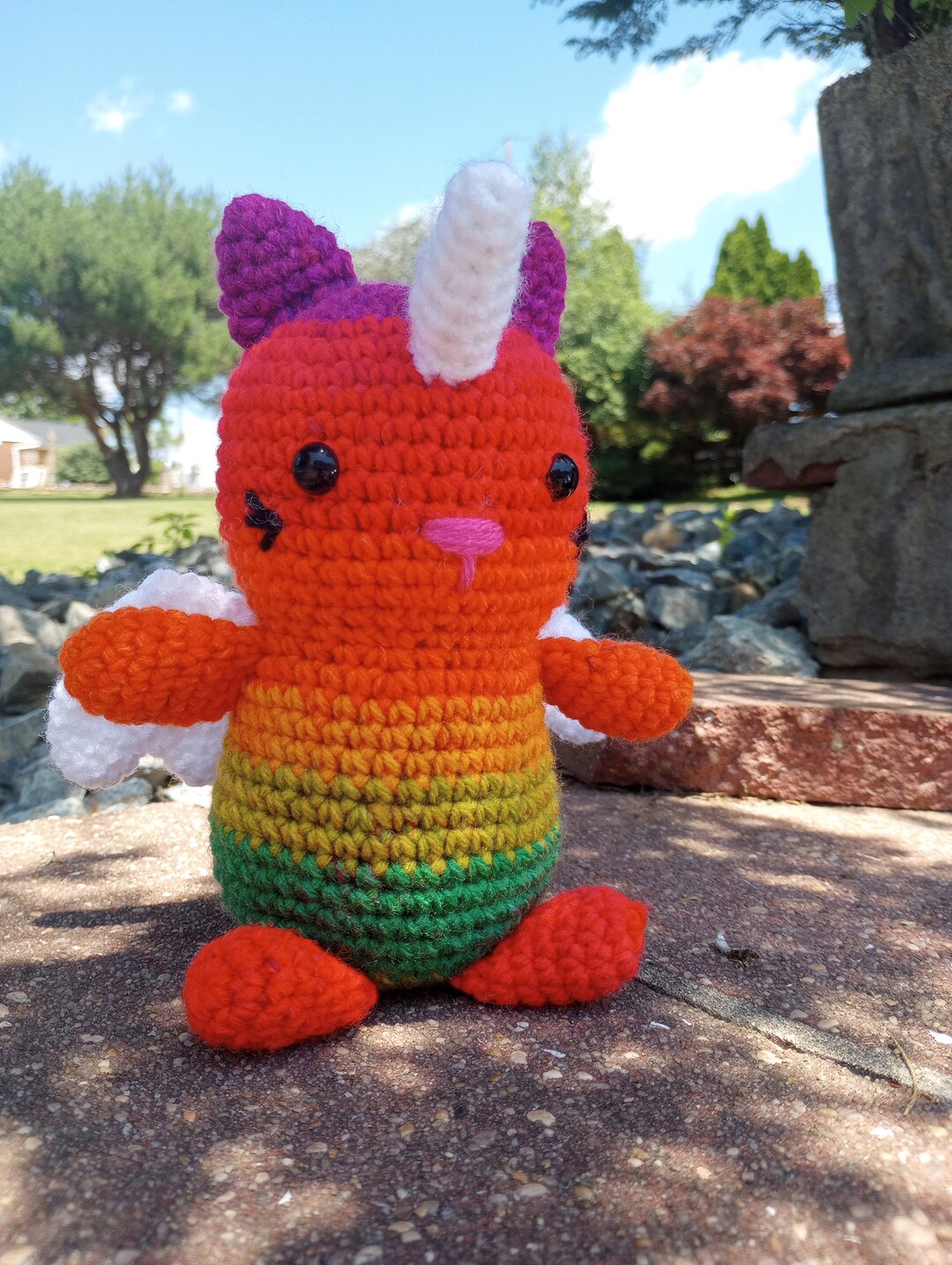 Rainbow Cosmo the Caticorn Atuffed Animal Toy or Decoration ...