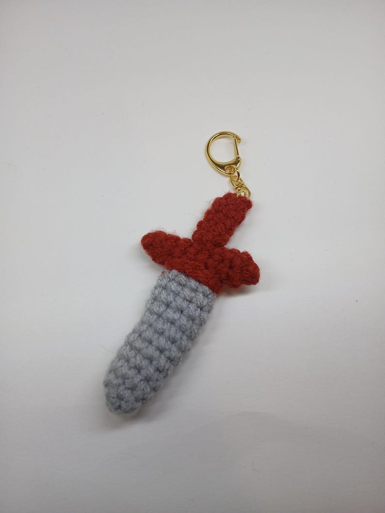 DIGITAL DOWNLOADABLE PATTERN Crochet Sword Fidget Keychain - Etsy