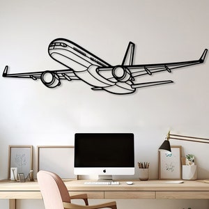Airplane Decoration Metal Wall Art, Airplane Lover Gift, Airplane Decor ...