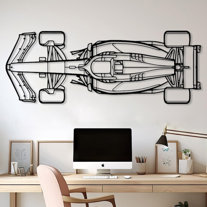 F1 Car Wall Metal Decor - Etsy