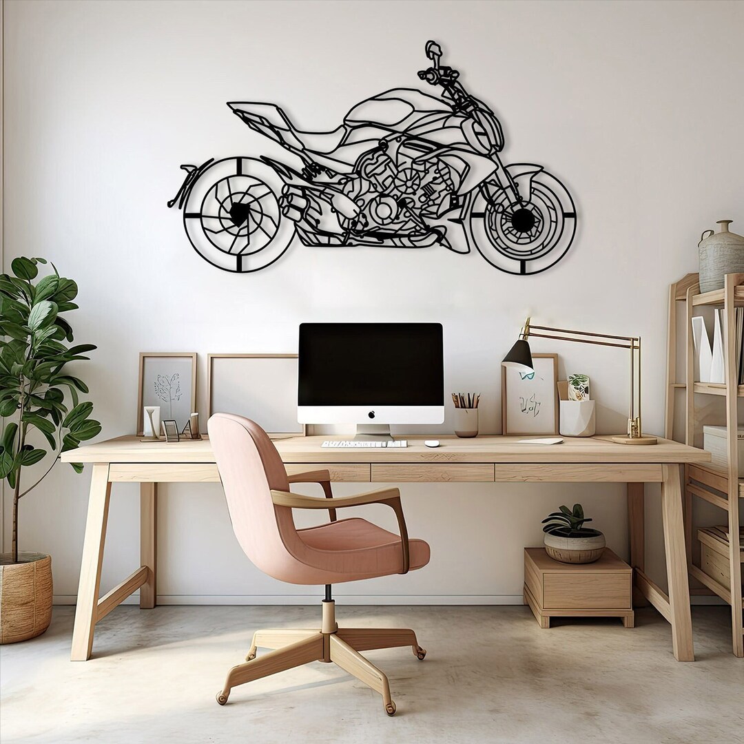 Sports Motorcycle Decor Wall Art, Metal Motorcycle Wall Design ...