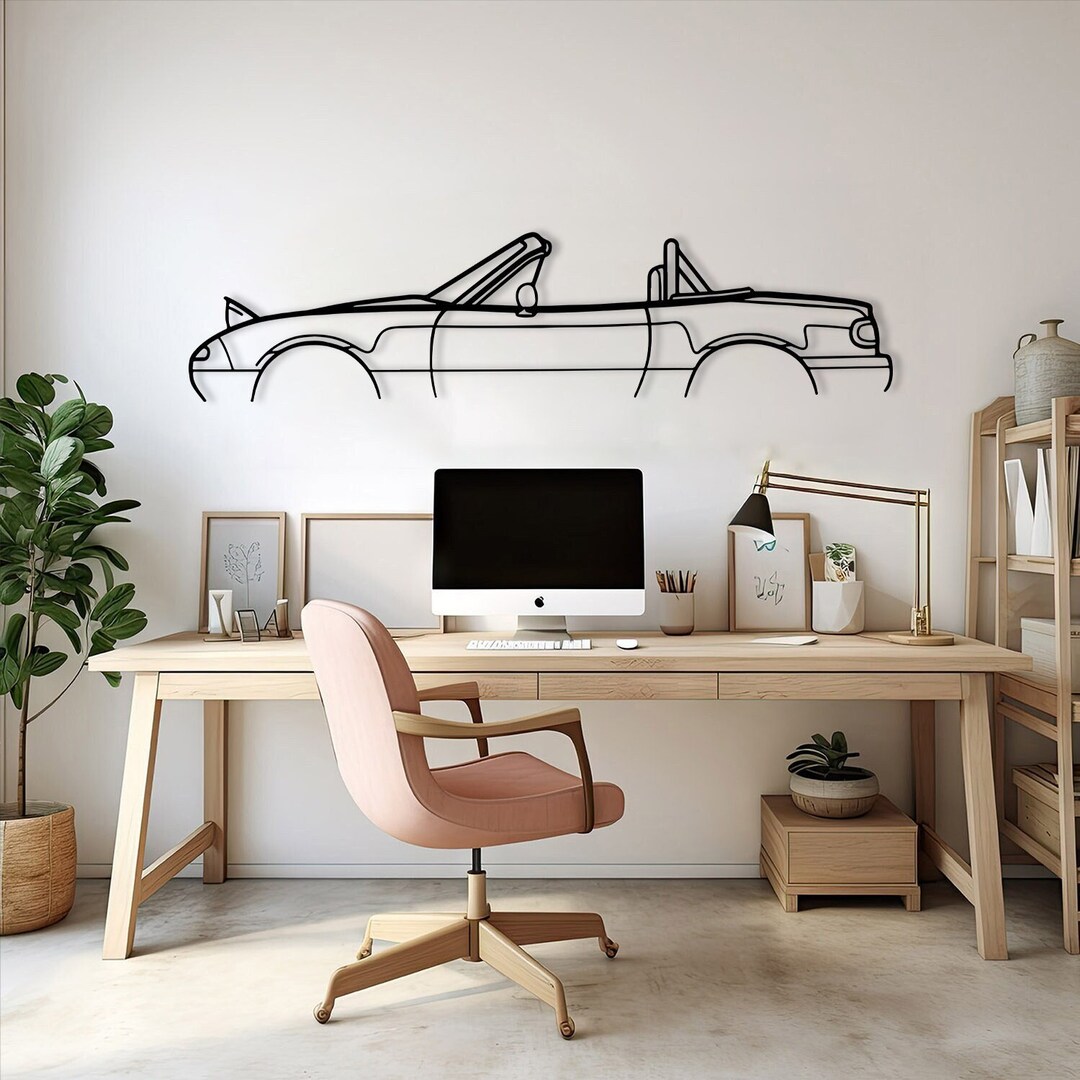 Metal Classic Sports Car Wall Art, Classic Car Decor, Automotive Lover ...