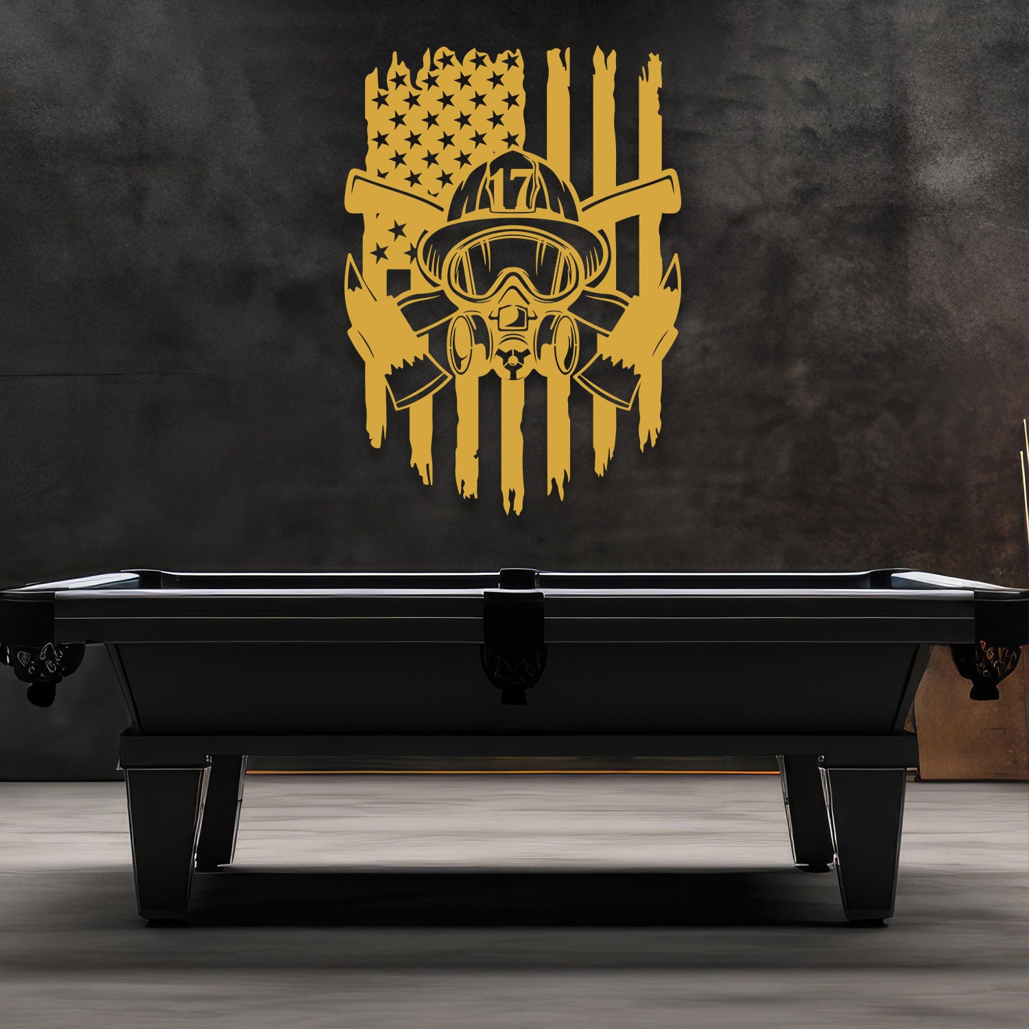 Fireman Metal Wall Art, Firefighter Metal Wall Decor, American ...