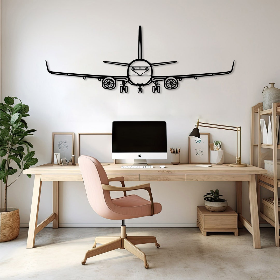 Airplane Metal Wall Art, Airplane Wall Art Decor, Airplane Wall Decor ...