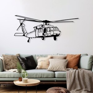 Maritime Helicopter Metal Wall Art,navy Military Helicopter Decor ...