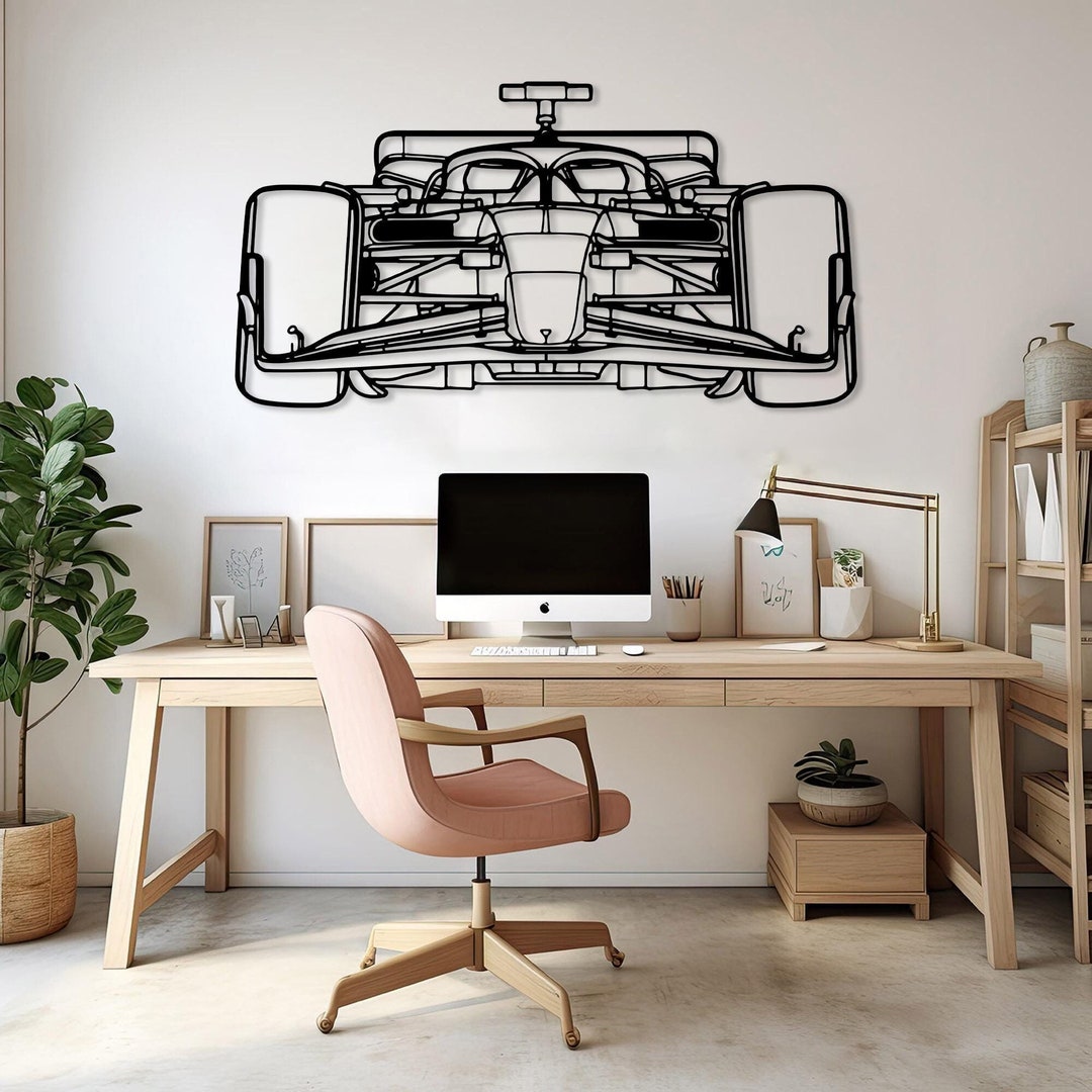 Racing Performance Car Decor Metal Art, Car Racing Gamer Lover Gift ...