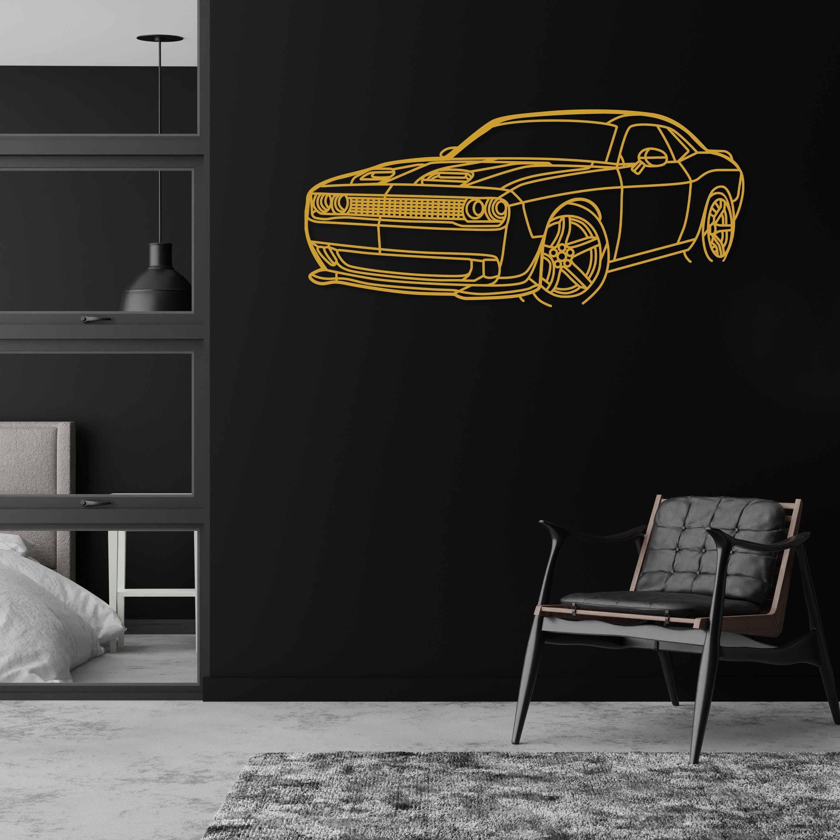 Muscle Car Decor Metal Wall Art, American Classic Car Decor, Car Race ...