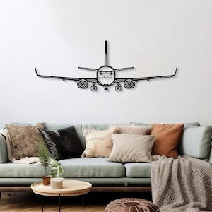 Airplane Metal Wall Art, Airplane Wall Art Decor, Airplane Wall Decor ...