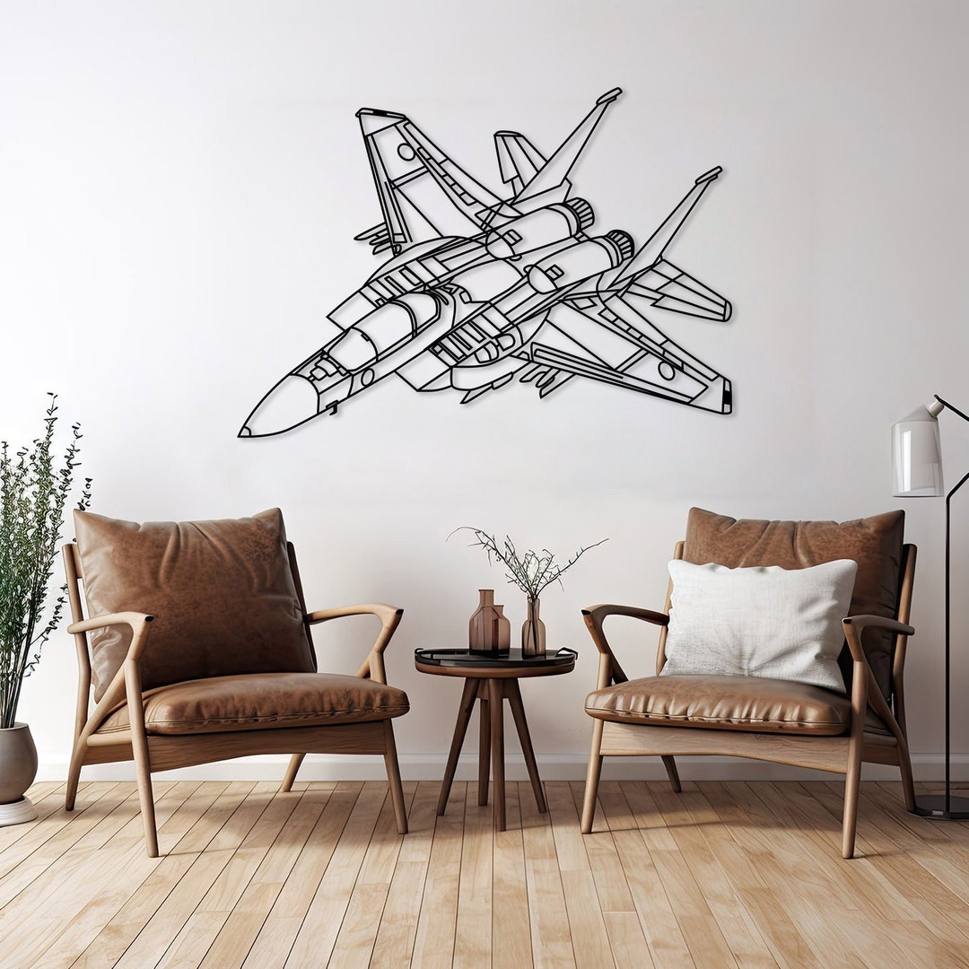 Military Aircraft Decor Metal Wall Art, Fighter Aircraft Decor,air ...